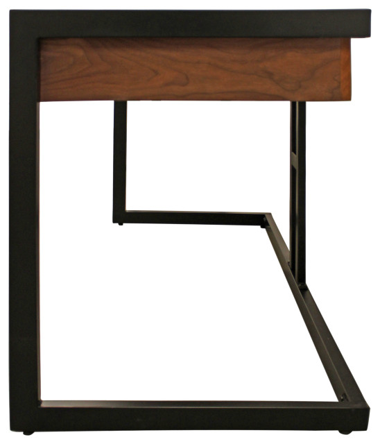 2-Piece Office Set With Navarro Executive Desk and Phelps Gray Armchair ...