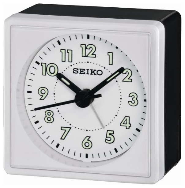 Seiko Clocks, 2" Square, Compact and Light Weight Alarm - Contemporary ...