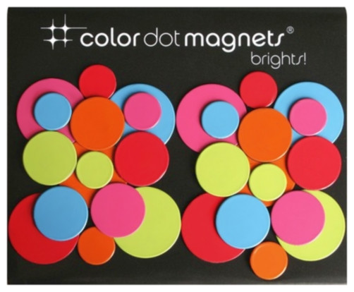 Three by Three Brights Color Dot Magnet, Set of 30 - Contemporary ...