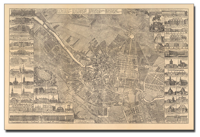 'Map of Berlin, 1773' Canvas Art by Schleun, 35" x 47" - Traditional ...