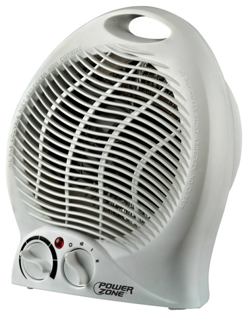 PowerZone FH04 Compact Heater Fan with 2-Heat Settings, 750/1500W ...