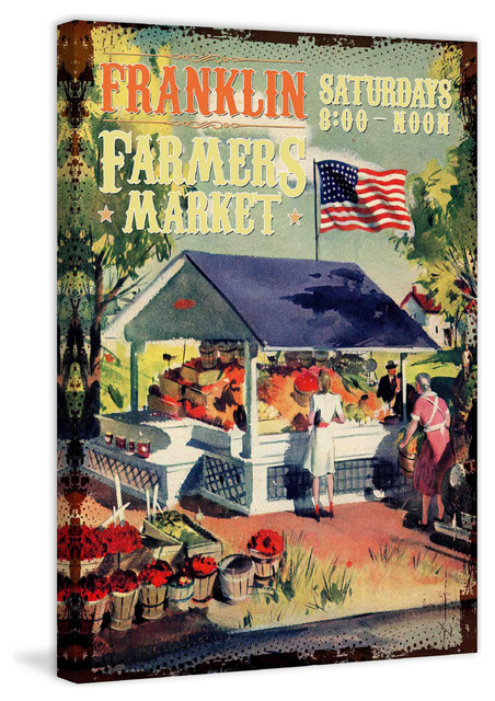 "Farm Fresh Produce" Painting Print on Canvas, 12"x18" - Farmhouse ...
