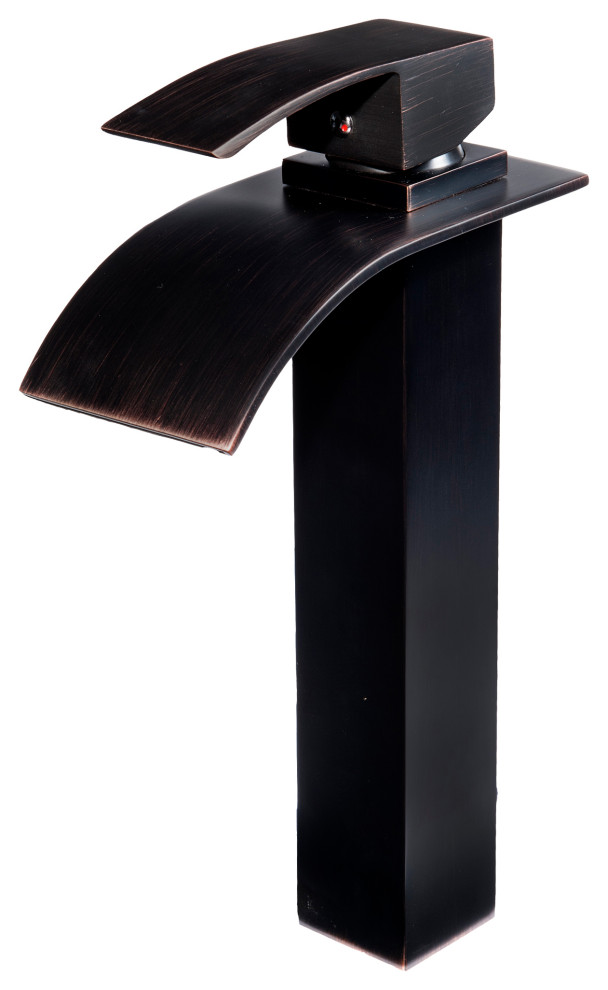 Eclipse Single Lever Waterfall Vessel Faucet - Contemporary - Bathroom ...