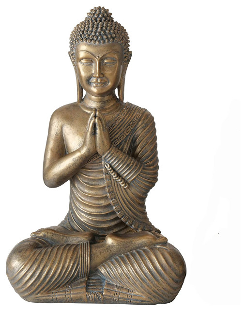 Ushnisha Buddha, 15 1/2 L x 6 3/4 W x 9 3/4 H inches - Asian ...