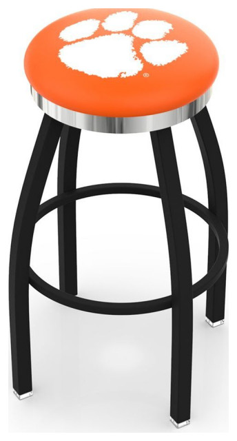 Holland L8B2C Clemson 36" Swivel Bar Stool - Black/Chrome ...