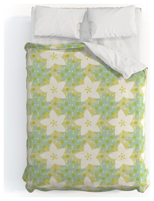 Deny Designs Caroline Okun Blue Susan Bed in a Bag, Queen ...