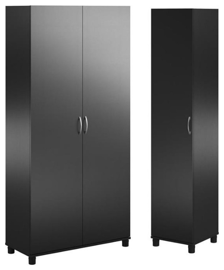 Home Square 2-Piece Set with 36" and 16" Utility Storage Cabinet in ...