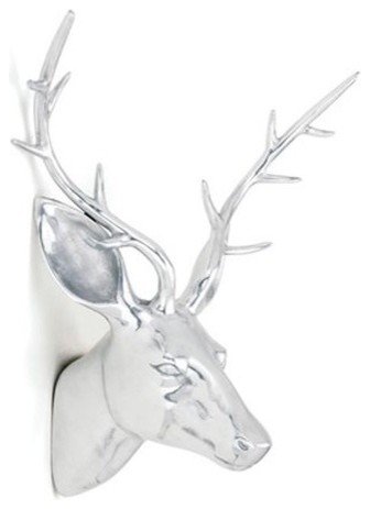 Torre and Tagus Aluminum Wall Stag - Contemporary - Wall Sculptures ...