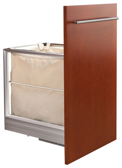 Aluminum Pull-Out Hamper, Silver - Contemporary - Hampers - by Rev-A ...