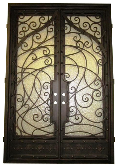 Moroccan 72"x108", Flemish Glass, Right Hand Inswing - Mediterranean ...