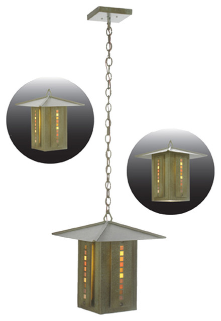 Moss Creek Stepping Stone Lantern Pendant, 9.25" - Transitional ...
