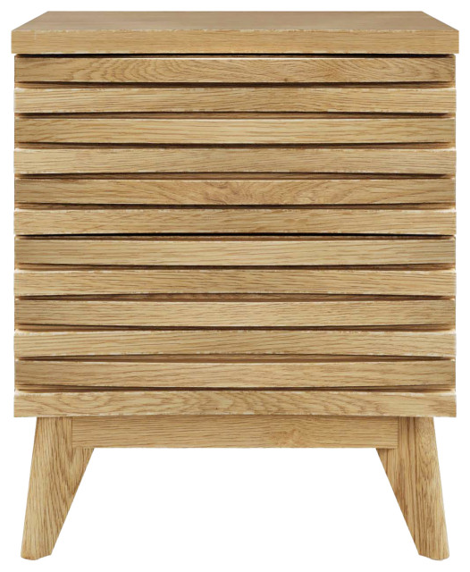 Zappa Nightstand, Oak - Midcentury - Nightstands And Bedside Tables ...