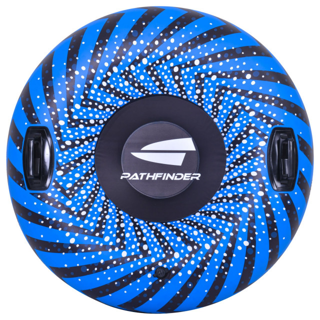 37" Blue and Black Inflatable Ride-On Pool Float or Snow Tube - Modern ...