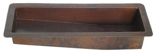 30" Copper Trough-Prep Sink - Traditional - Bar Sinks - by Copper Sinks ...