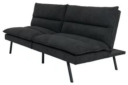Luxurious Futon with Plush Pillowed Seat and Stylish Channel Tufted ...