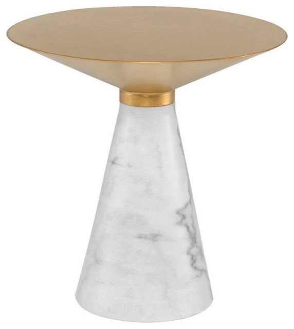 Tara Gold Side Table - Contemporary - Side Tables And End Tables - by ...
