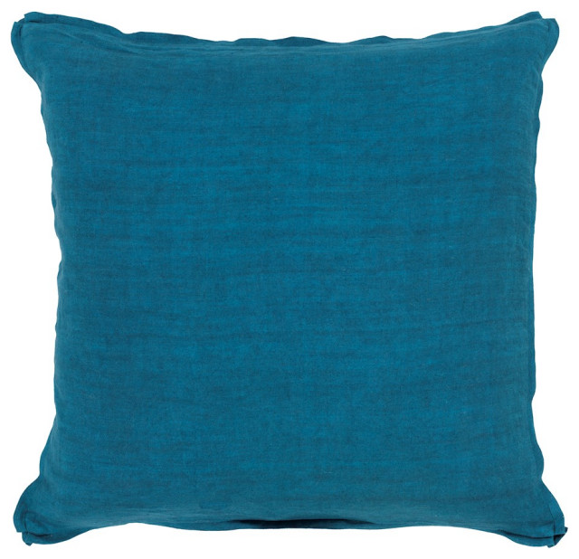 Solid by Surya Pillow Cover, Bright Blue, 20' x 20' - Contemporary ...