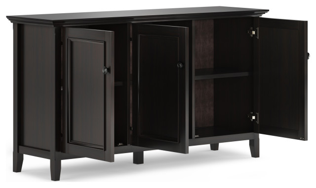 Amherst SOLID WOOD Wide 3 Door Storage Cabinet - Transitional - Buffets ...