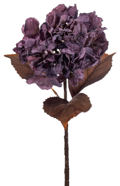 Vickerman Artificial 18.5" Dried Hydrangea Spray, 18.5" - Artificial ...