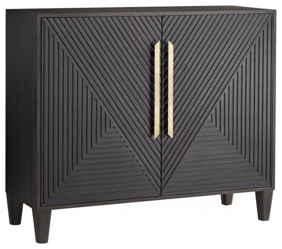 Hendrix Cabinet, Antique Brass, Wood, 48 Hendrix Cabinet, Antique Brass, Wood, 48