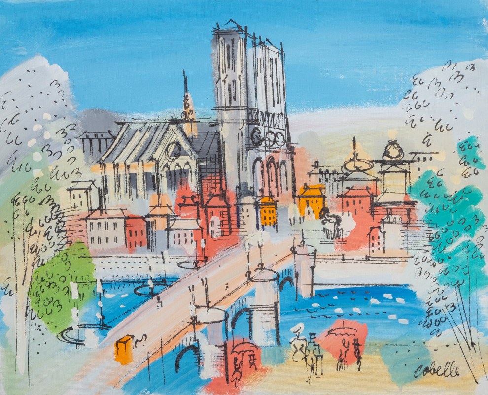 Notre Dame 8, Charles Cobelle, 20x24 - Contemporary - Paintings - by ...