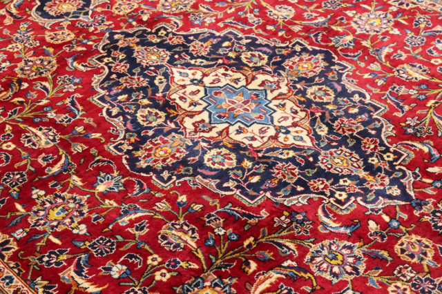 Persian Rug Keshan 11'10"x8'4", 11'10"x8'4" - Traditional - Area Rugs ...