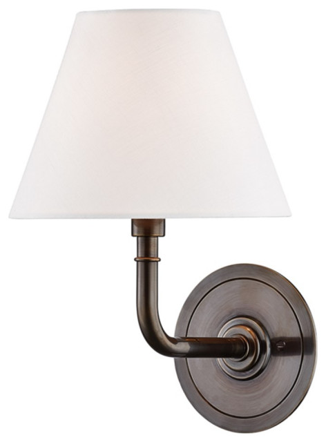 Hudson Valley Signature No.1 1-Light Wall Sconce MDS600-DB, Distressed ...