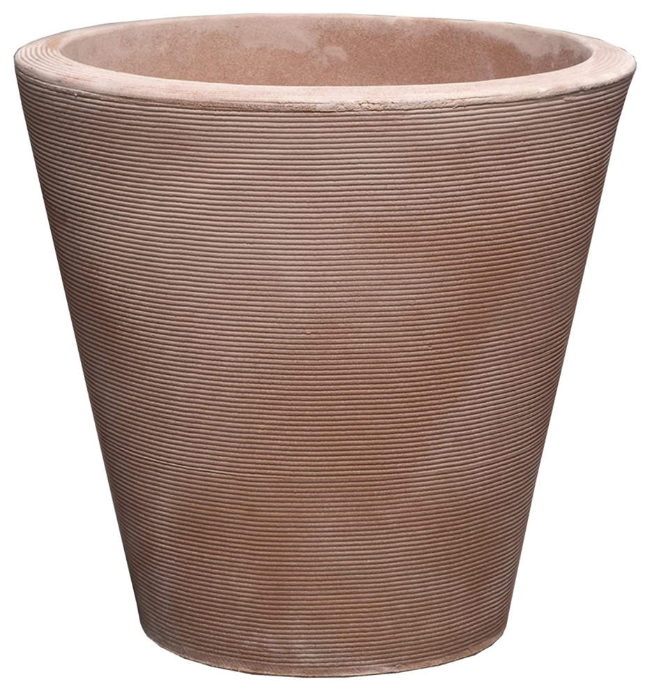 Crescent Garden Madison Planter, Double-Walled Plant Pot, 20" Weatherd ...