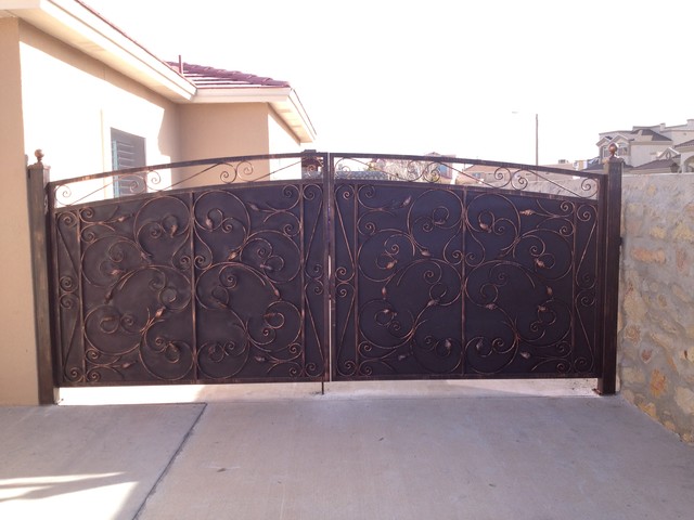 Craftsman Style Driveway Gates Steel