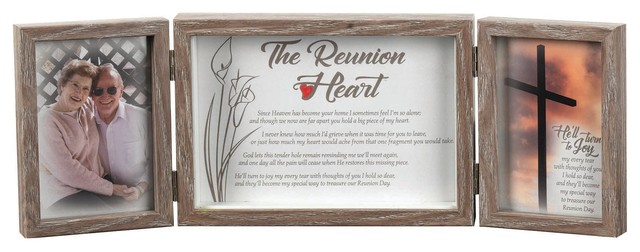 Reunion Heart, 3 Frame, Tabletop Photo Frame - Farmhouse - Picture ...