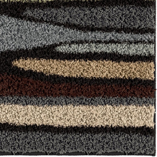 Orian Shag-Ri-La Plateau Rainbow Area Rug, 7'10"x10'10" - Contemporary ...