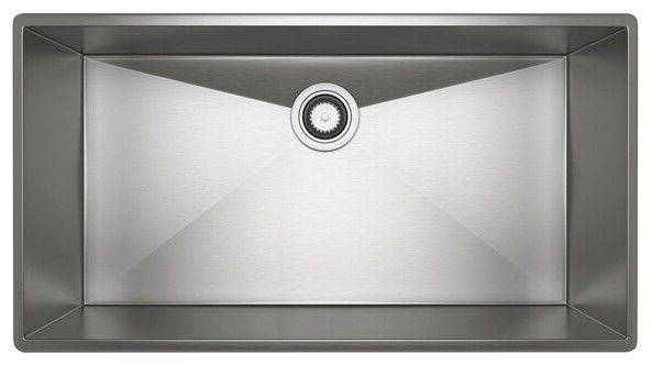 Rohl Forze Stainless Steel Undermount Kitchen Sink, Brushed Stainless ...