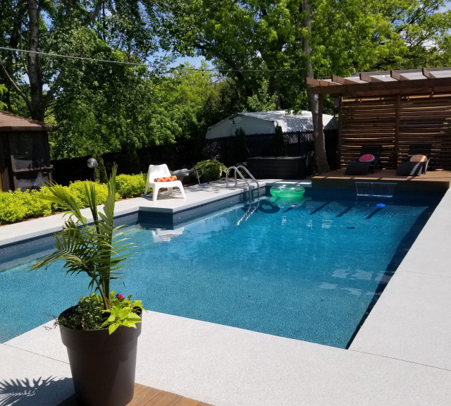 Contour de piscine en béton - Moderne - Piscine - Montréal - par Béton ...