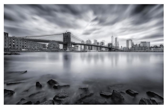 "Brooklyn Bridge" Digital Paper Print by Javier De La, 24"x16", 32"x21 ...