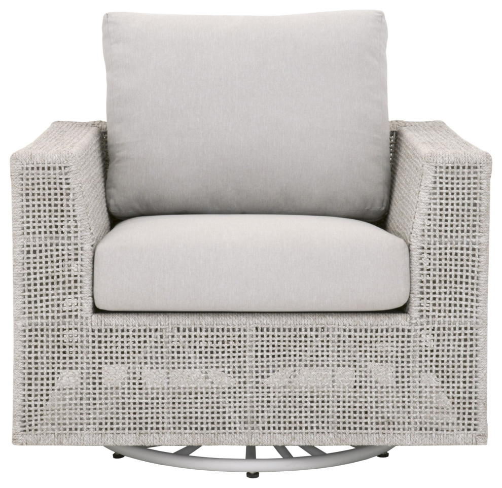 Tropez Outdoor Swivel Rocker Sofa Chair - Beach Style - Outdoor Rocking ...