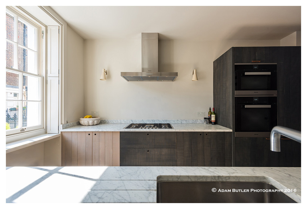 Townhouse with Exposed Brickwork in Marylebone, London - Contemporary ...