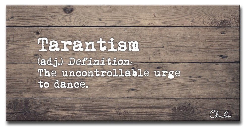 Ready2HangArt 'Define Tarantism' Inspirational Canvas Art, Olivia Rose ...