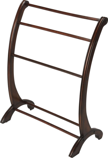 Nathaniel Plantation Cherry Blanket Stand - Traditional - Blanket And ...