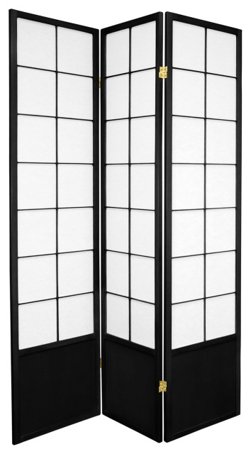 Classic Room Divider, Lattice Frame & Translucent Paper Screens - Asian ...