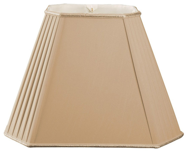 Rectangle Empire Lampshade, Pleated Cut Corners, 9.5" - Traditional ...