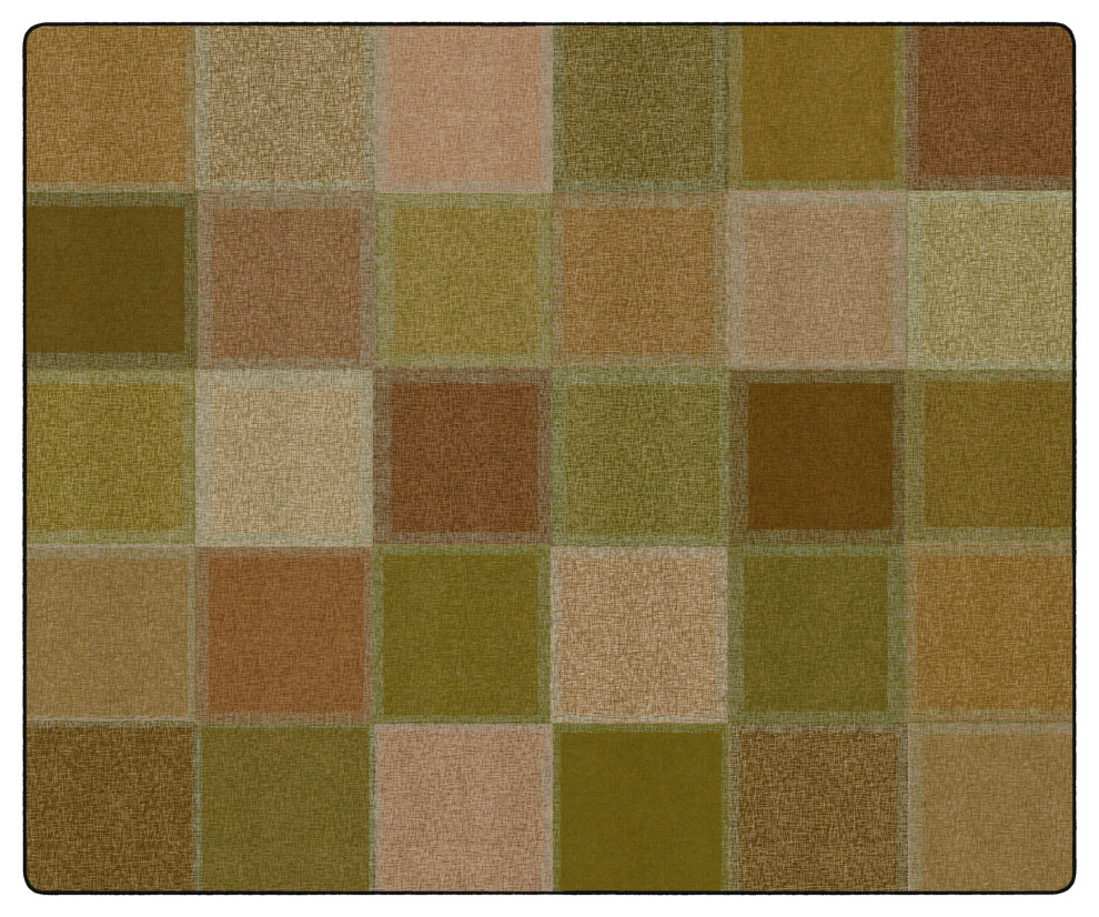 Flagship Carpets FA1311-58FS 10'6x13'2 Crosshatch Earth Tone Rug, 10 ...