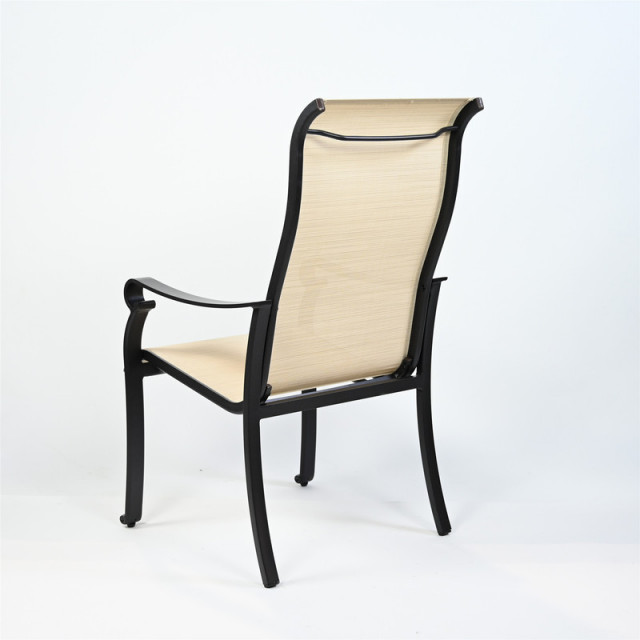 Devon Sling Rocker Patio Chair, Set of 2 - Transitional - Outdoor ...