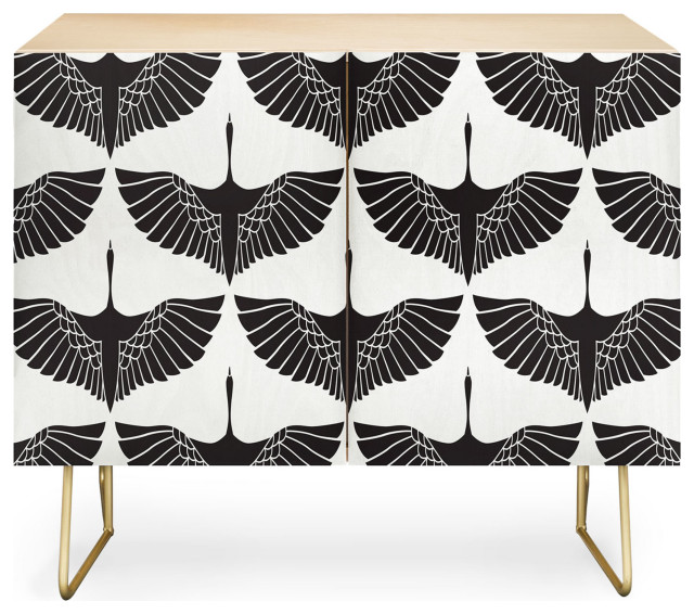 Deny Designs Imperial Crane Credenza - Midcentury - Buffets And ...