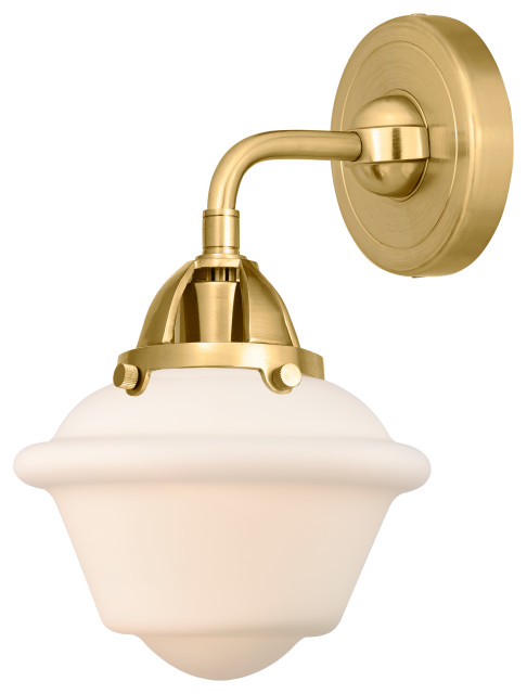Innovations 288-1W-SG-G531-LED Oxford 1 Light 7.5" Sconce, Satin Gold ...