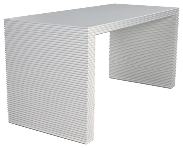 Manhattan Desk, Solid White - Transitional - Desks And Hutches - by ...