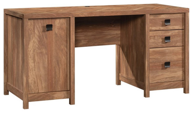 Pemberly Row Engineered Wood Computer Desk in Sindoori Mango/Brown ...