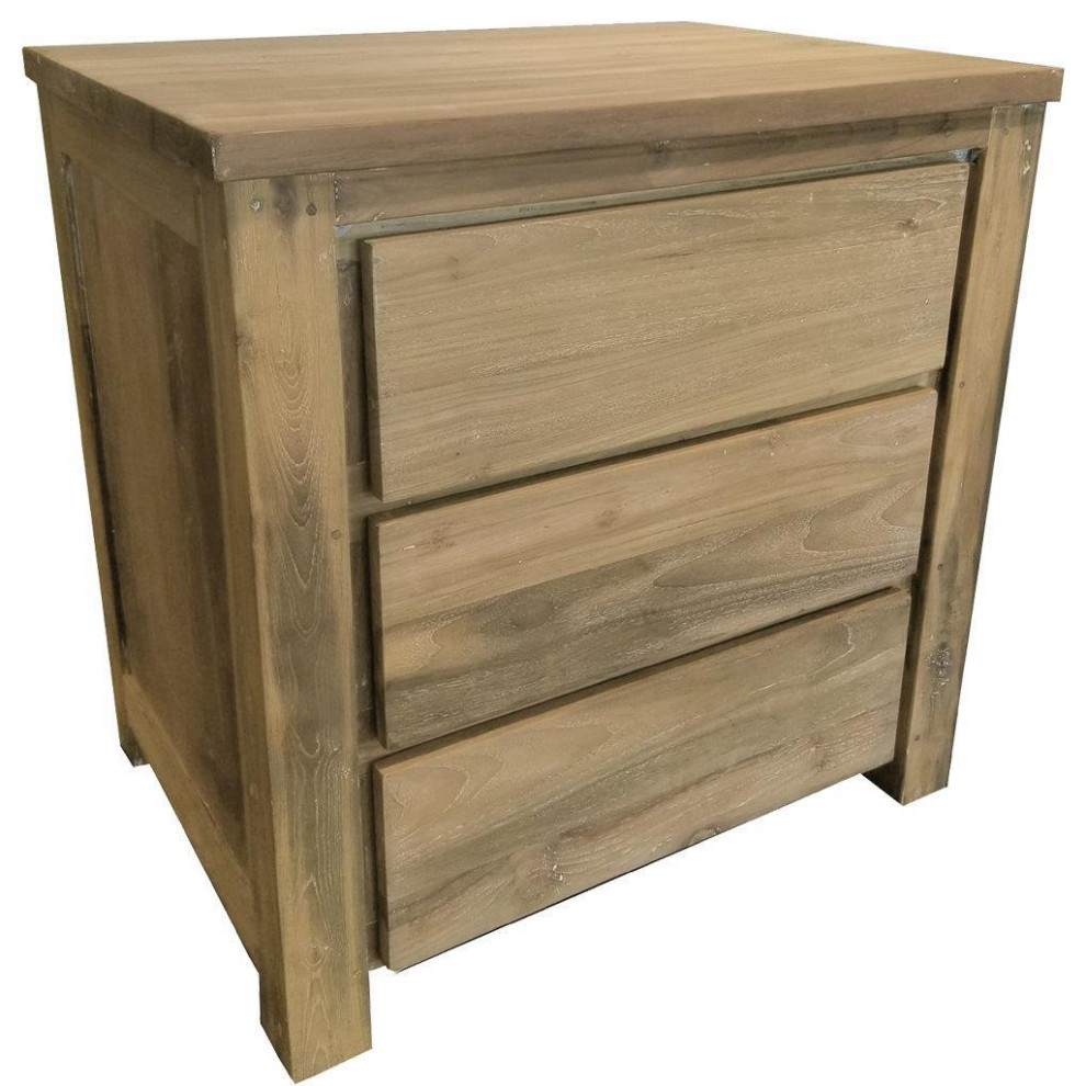 End Table Side PADMAS PLANTATION STOCKHOLM Reclaimed Teak ...