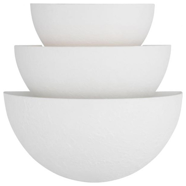 Beaunay Wall Sconce, 1-Light, Cast Plaster, 8" - Contemporary - Wall ...