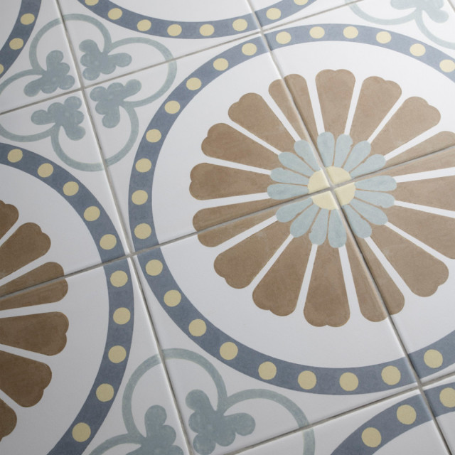 Revival Ceramic Floor and Wall Tile, Ring, Sample - Contemporary - Wall ...