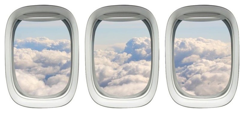 Aviation Decals Airplane Window Sticker Clouds Wall Art - Contemporary ...